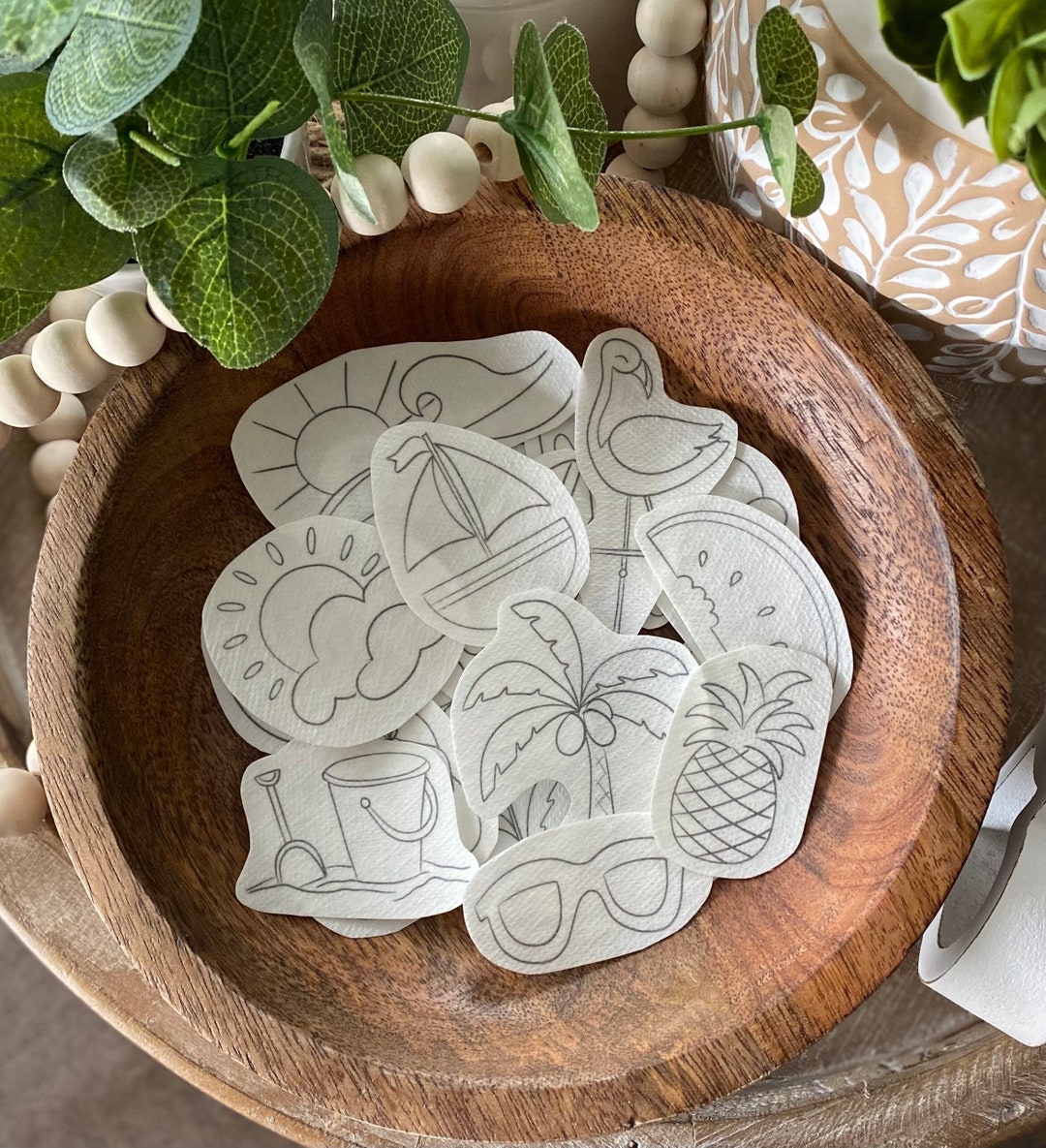 Summer Stick and Stitch Embroidery Pattern | 17 Designs | Peel and ...