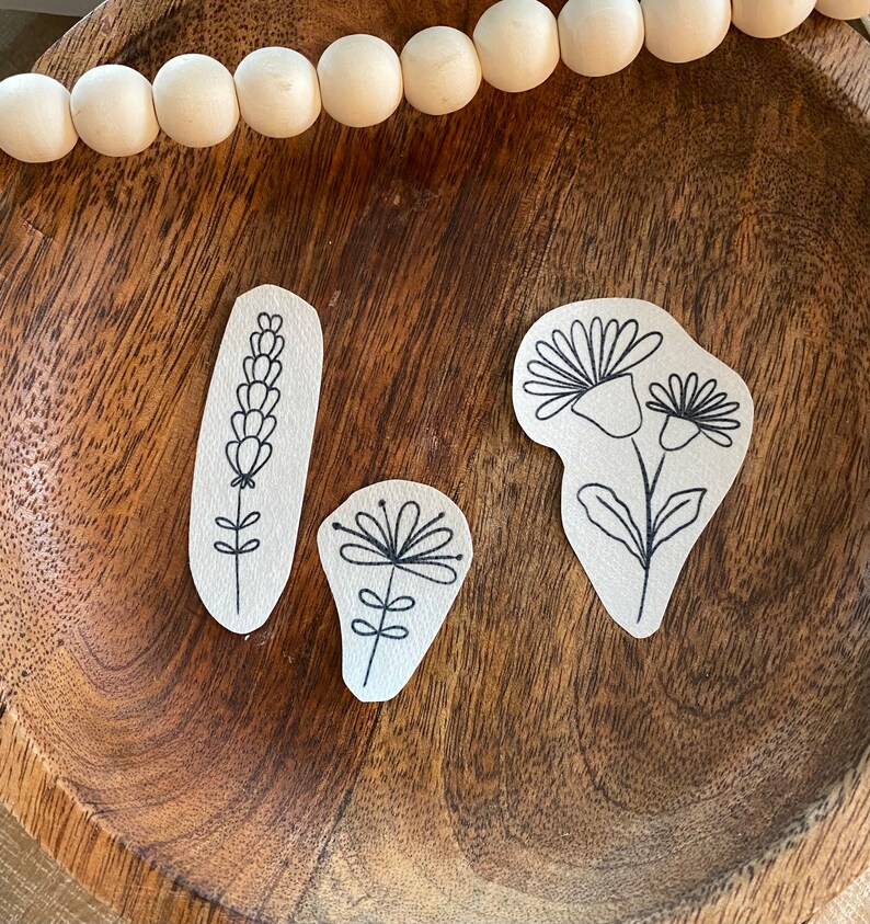 Wildflower Stick and Stitch Embroidery Pattern | 16 Designs | Peel and ...