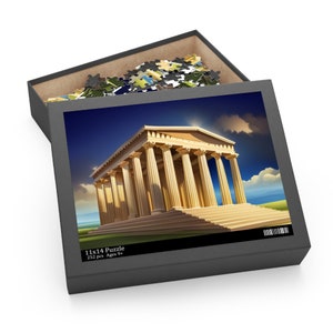 Greek Temple Puzzle - Etsy
