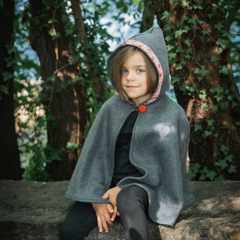 Girls Fleece Cape - Etsy
