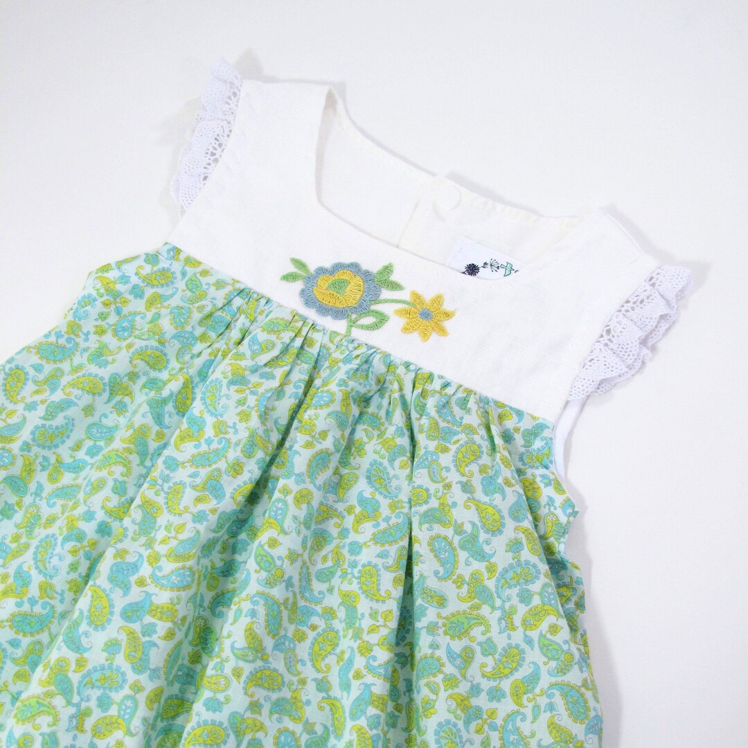 Girls Easter Dress 2T, Toddler Cottagecore Embroidered Traditional ...