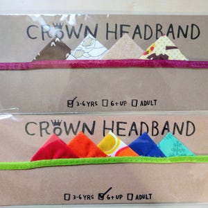 Crown Headband, Queen, King, Princess Crown Costume, Cloth Tiara ...
