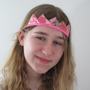 Crown Headband, Queen, King, Princess Crown Costume, Cloth Tiara ...