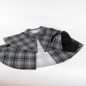Sherlock Holmes Detective Cape Halloween Costume, Inspector Plaid Cloak ...