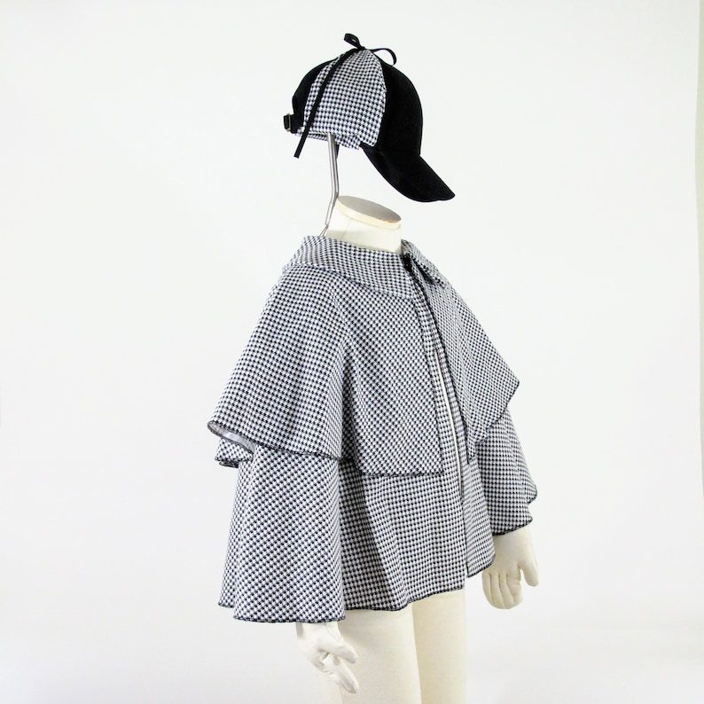 Sherlock Holmes Detective Cape Halloween Costume Plaid Cloak - Etsy