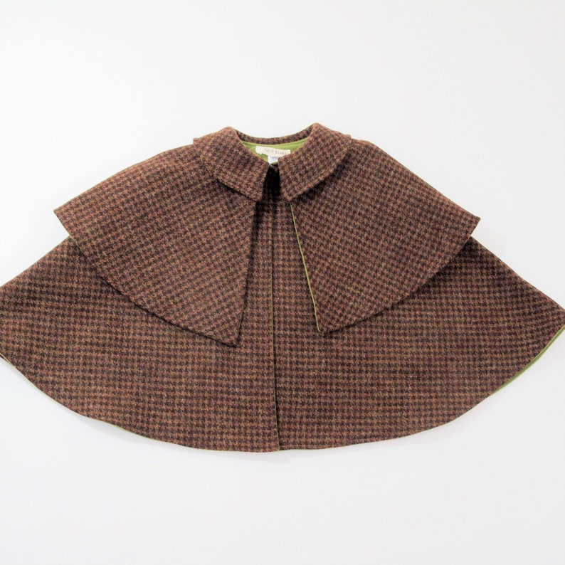 Sherlock Holmes Detective Cape Houndstooth Wool Cloak for | Etsy