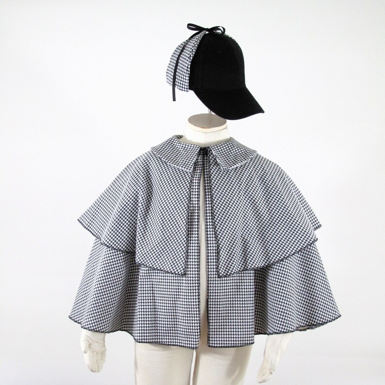 Sherlock Holmes Detective Cape Halloween Costume Plaid Cloak - Etsy