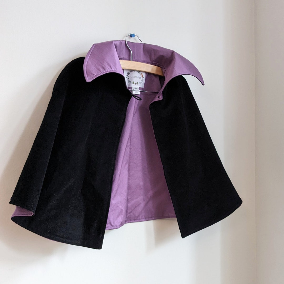 Purple Vampire Cape Halloween Costume, Count Dracula, Magician Evil ...