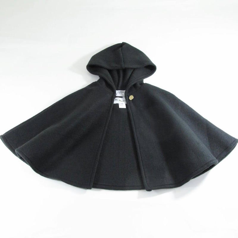 Black Hooded Cloak - Etsy