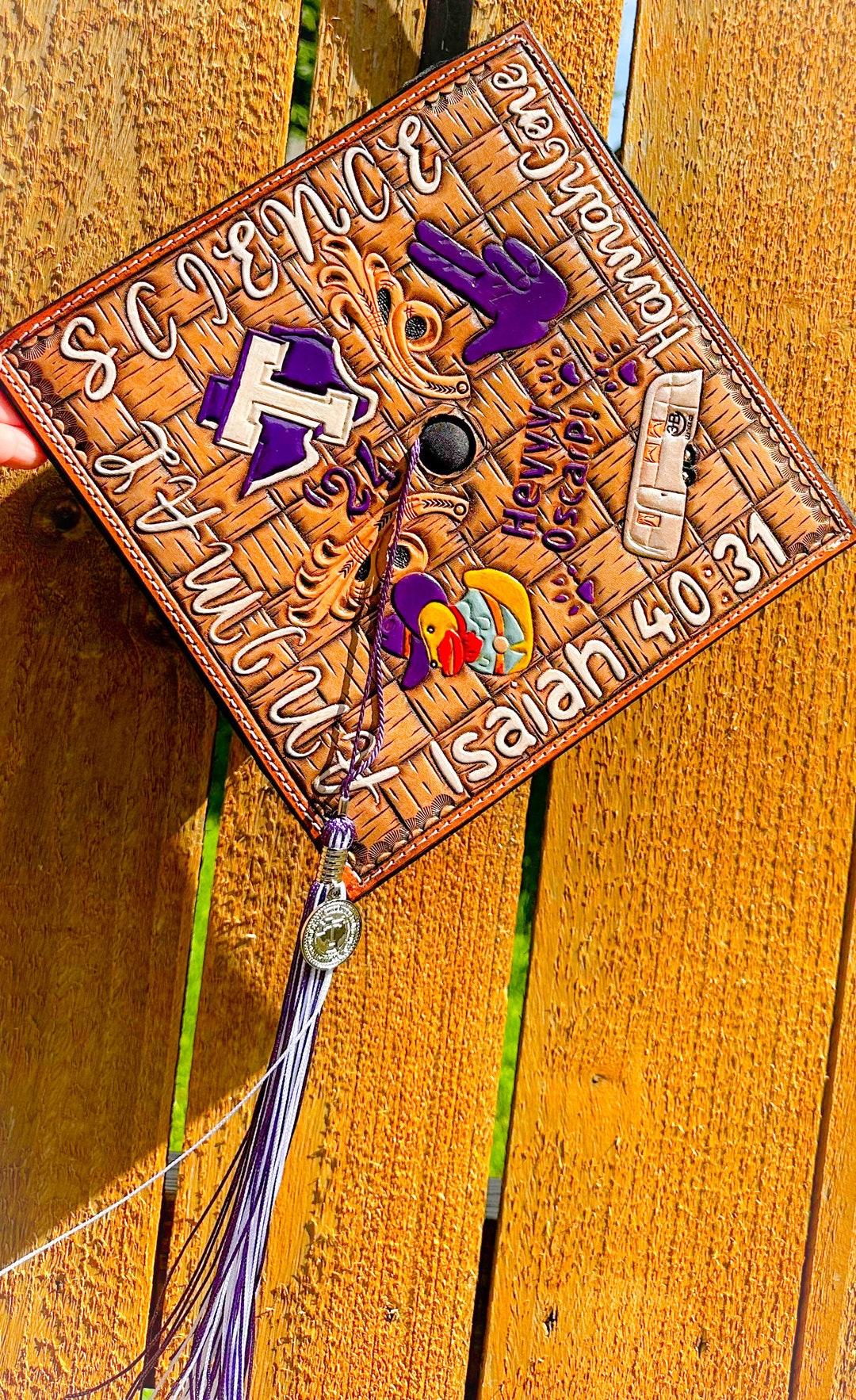 Custom Tooled Graduation Caps - Etsy