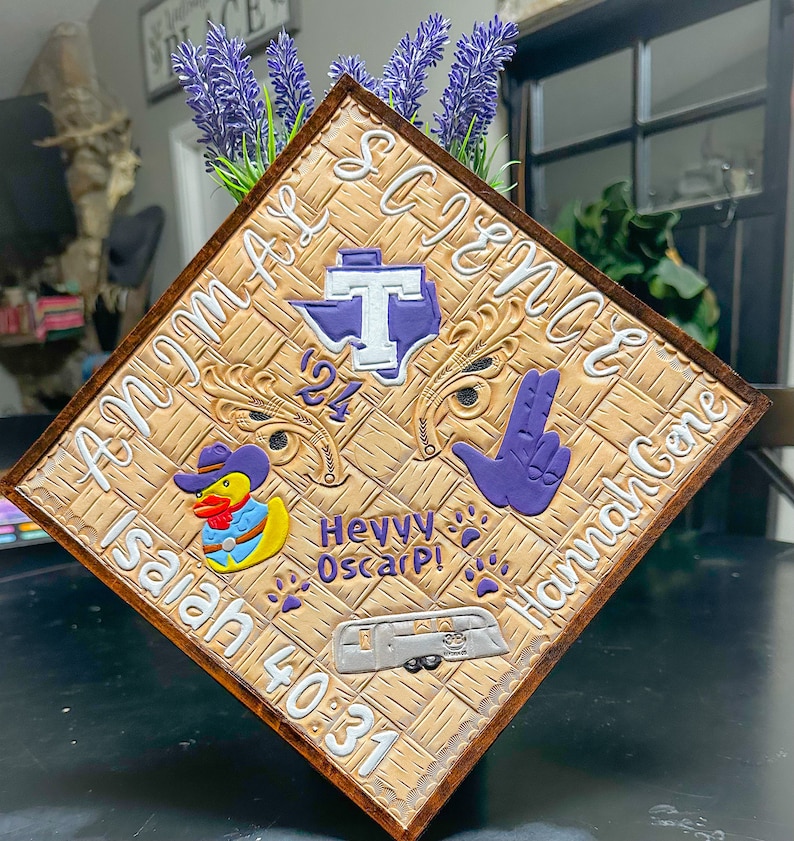 Custom Tooled Graduation Caps - Etsy