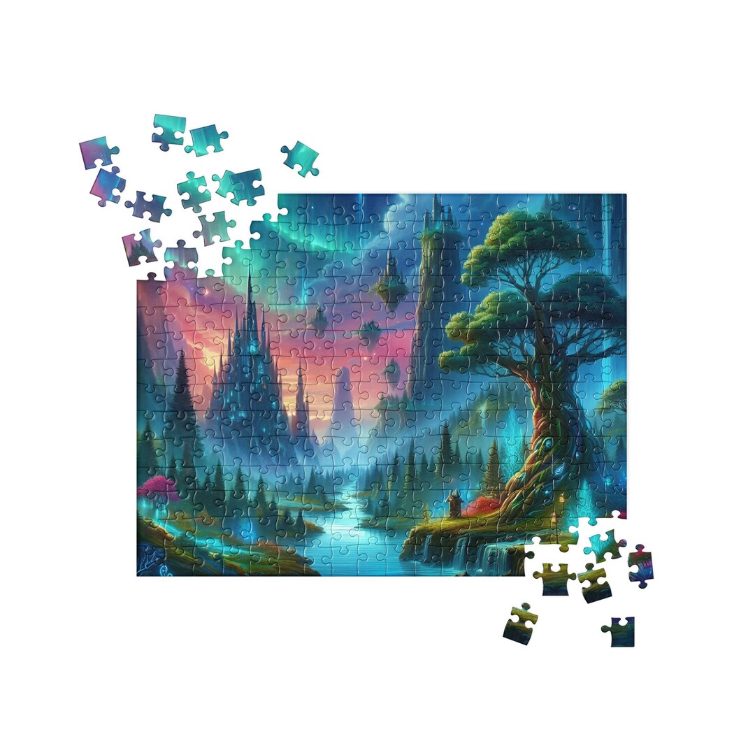 Auroras Edge: Astral Valley, Jigsaw Puzzle, Fantasy Landscape Puzzle ...