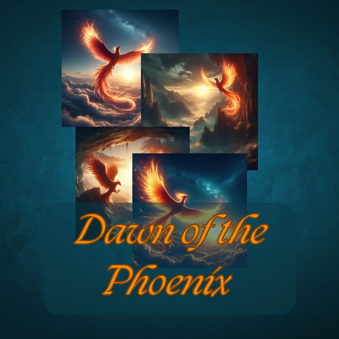 Dawn of the Phoenix Image Bundle - Fantasy Collection, Stunning Digital ...