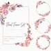 Watercolor Floral Frame Png, Rose Wreath Clipart, Pink Flower Wreath ...