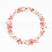 Floral Frame Set PNG, Wedding Wreath Clipart, Floral Wreath Png, Wreath ...