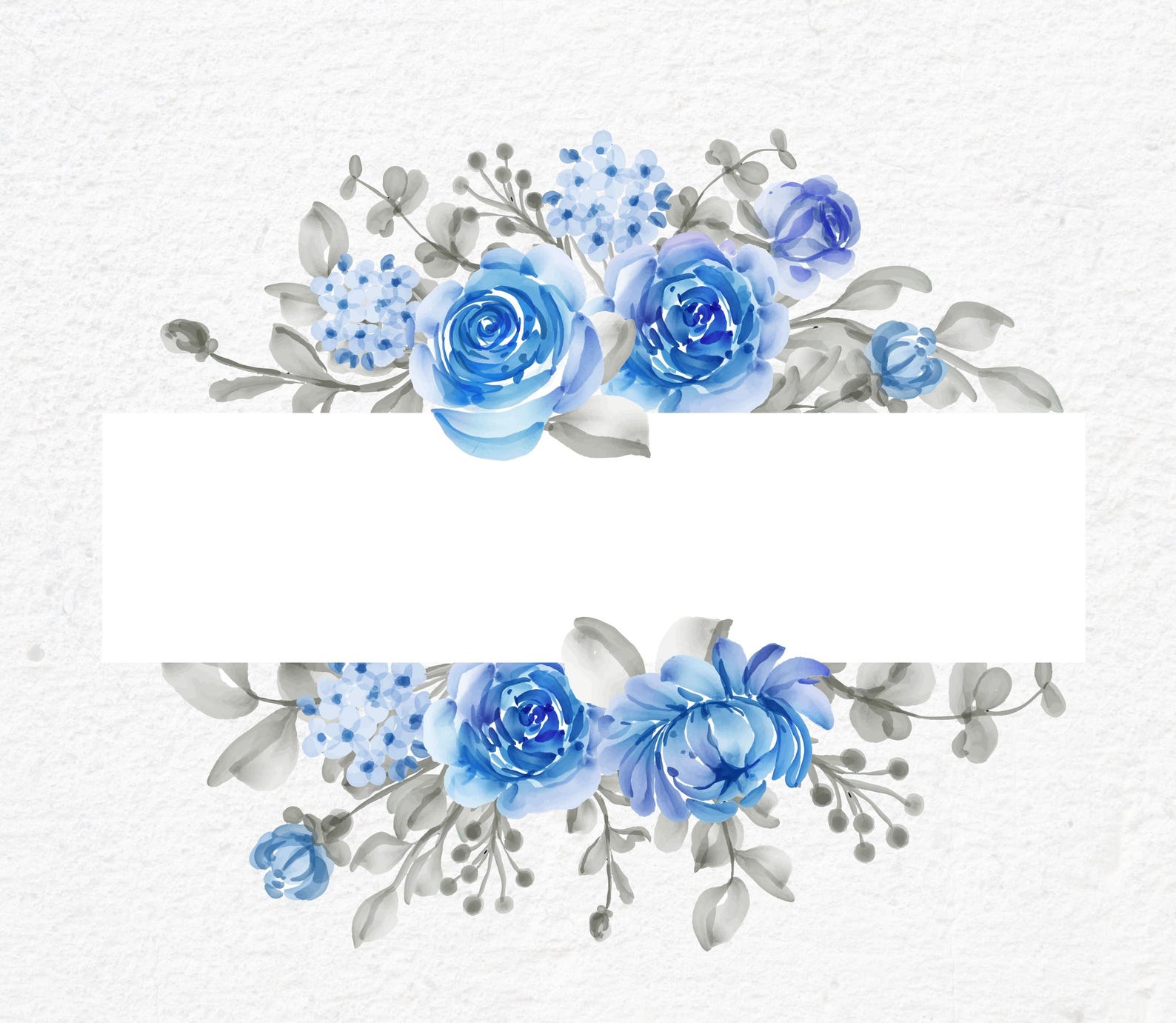 Flower Border Set Png, Watercolor Wildflower Border, Rose Floral ...