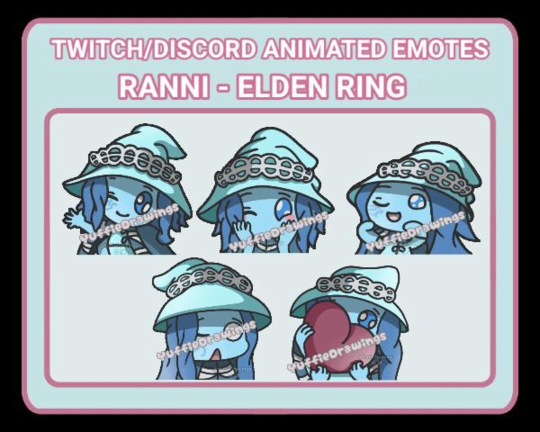Elden Ring Animated Emotes Twitch and Discord ranni - Etsy Canada