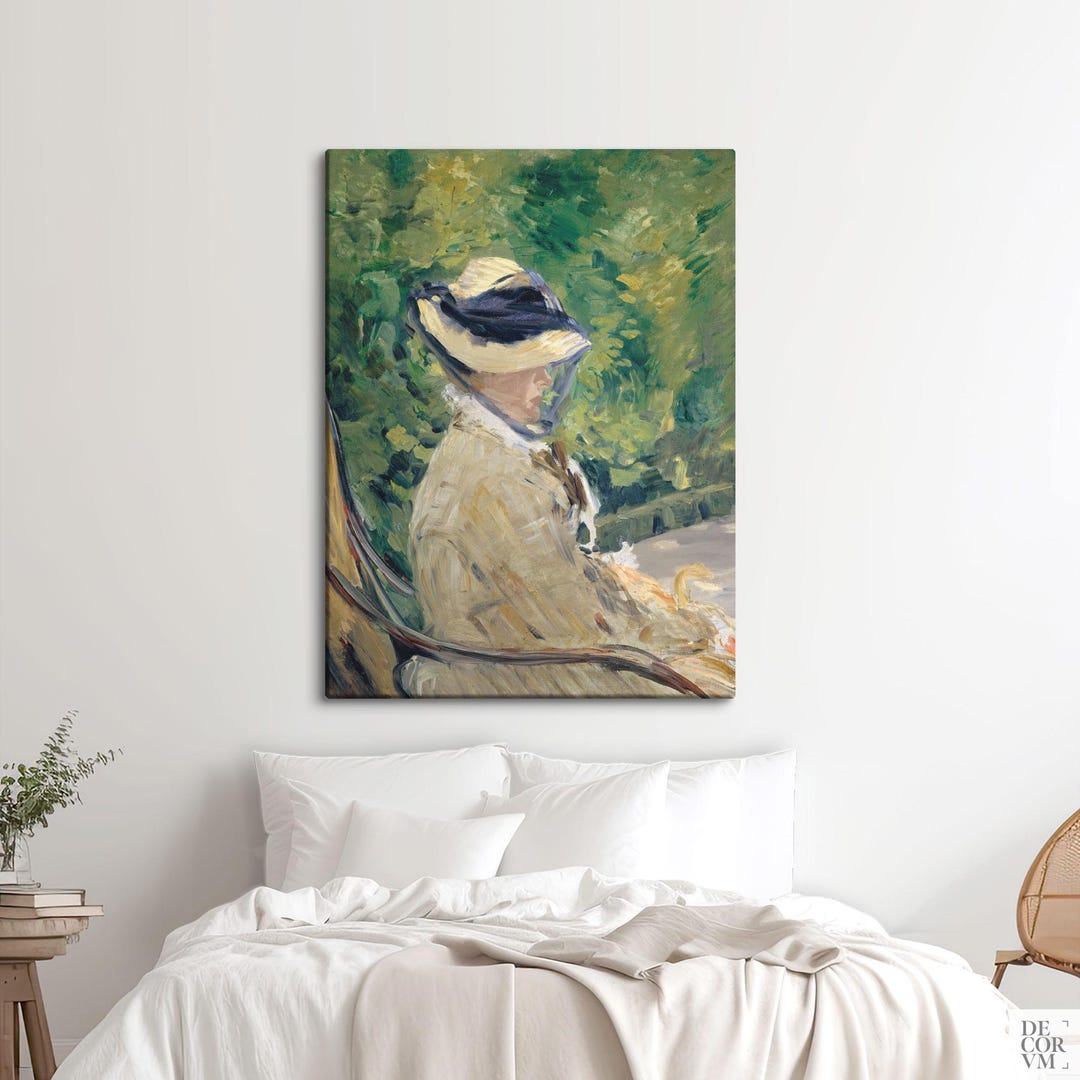 Madame Manet Portrait Print or Canvas Wrap, Impressionist Art by ...