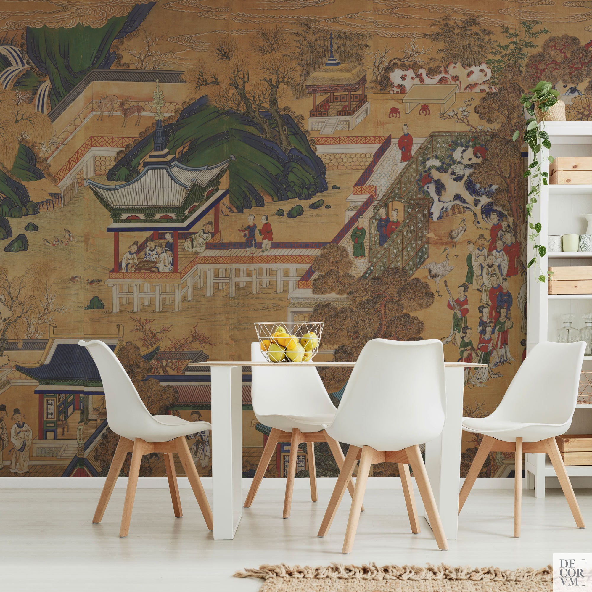 Antique Korean Panel Wallpaper Reproduction From the 18th Century ...