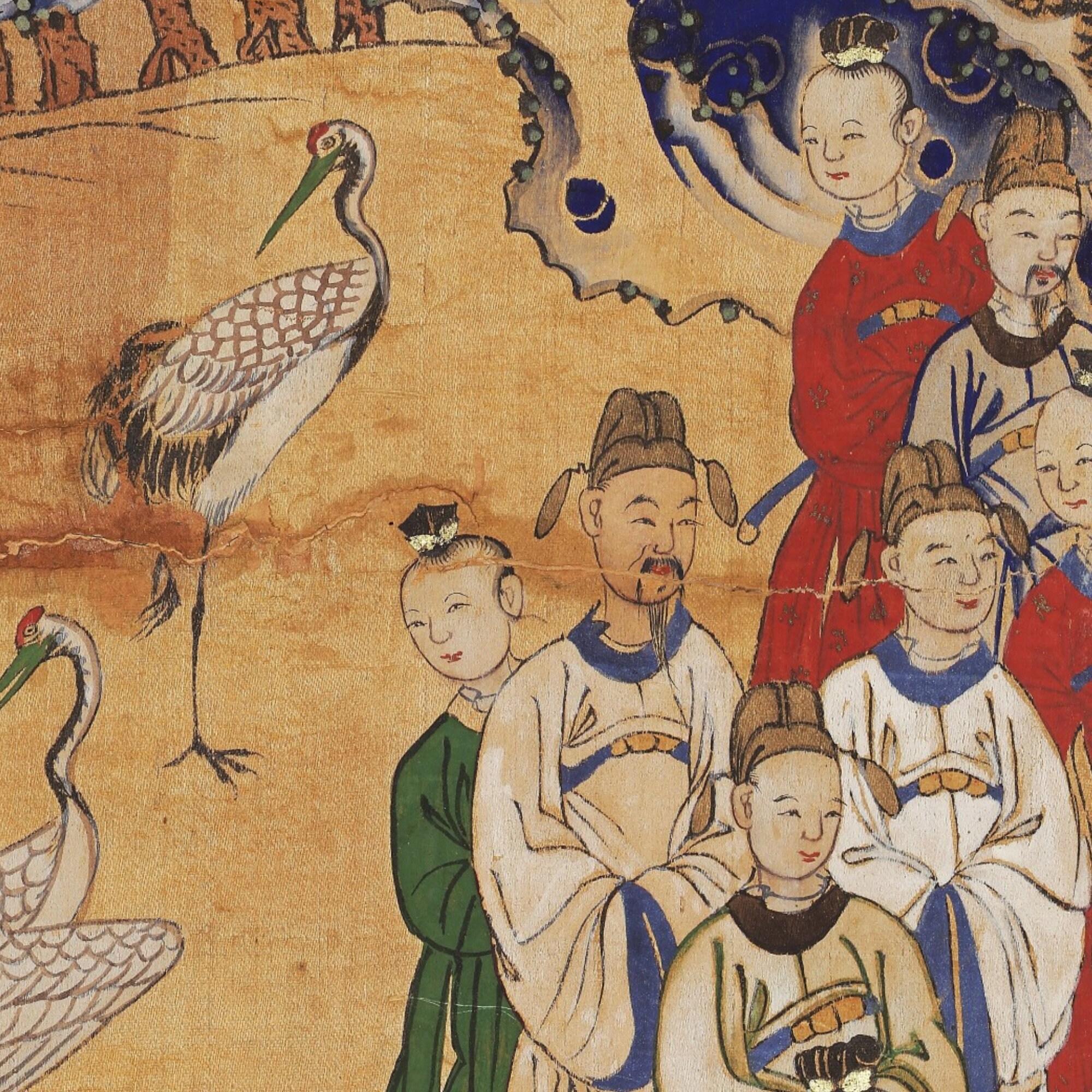 Antique Korean Panel Wallpaper Reproduction From the 18th Century ...