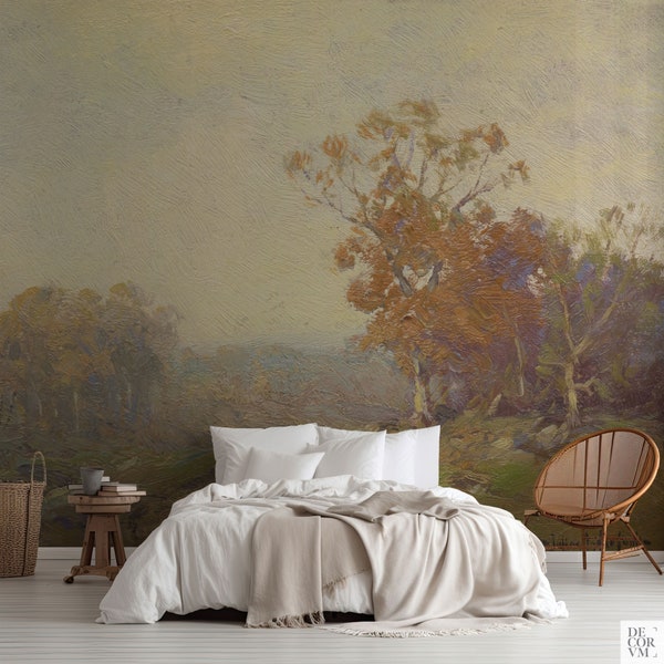 Ochre Wallpaper - Etsy