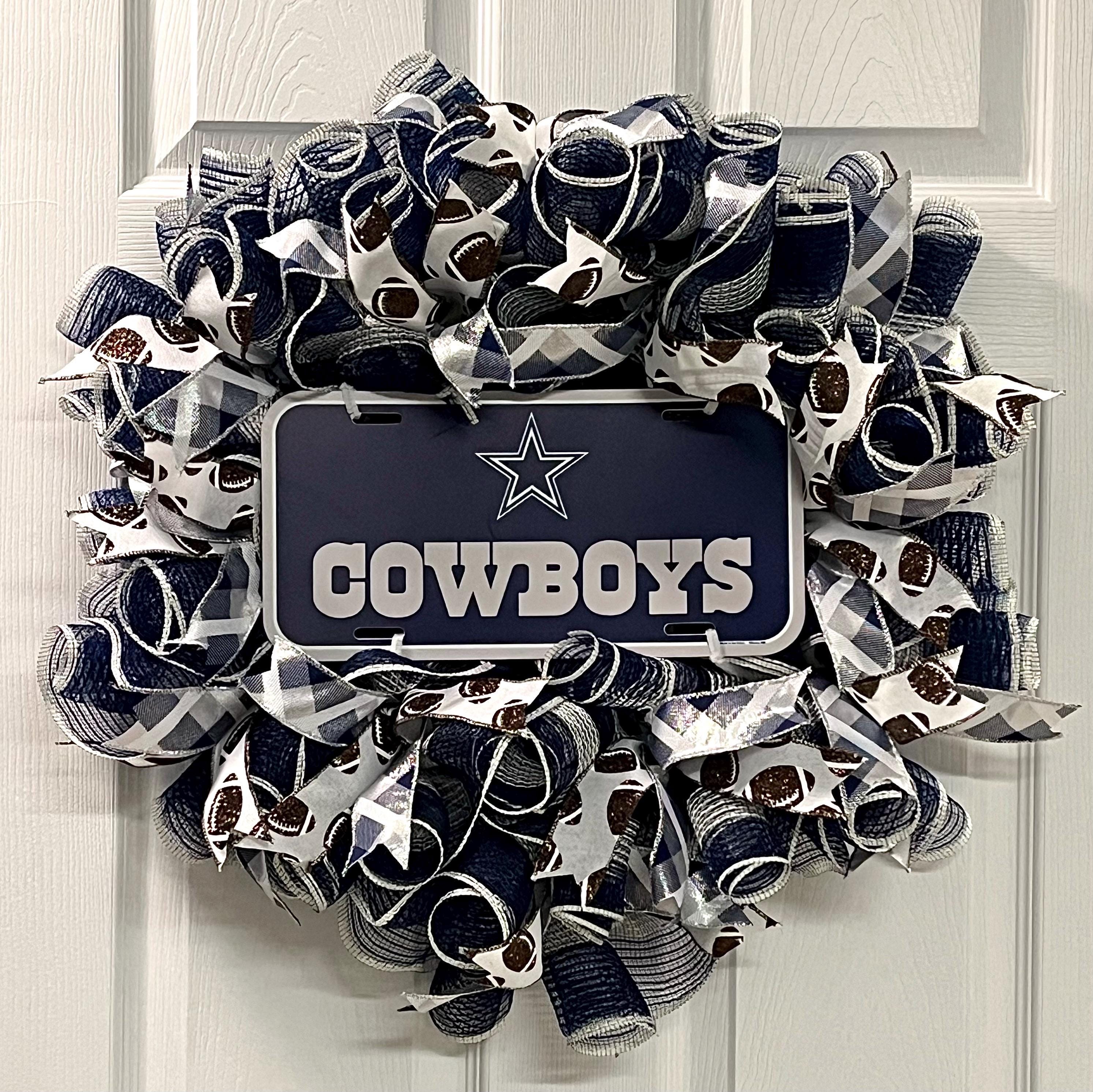 Football Wreath, NFL Wreath, Dallas Cowboys Wreath, Cowboys Wreath ...