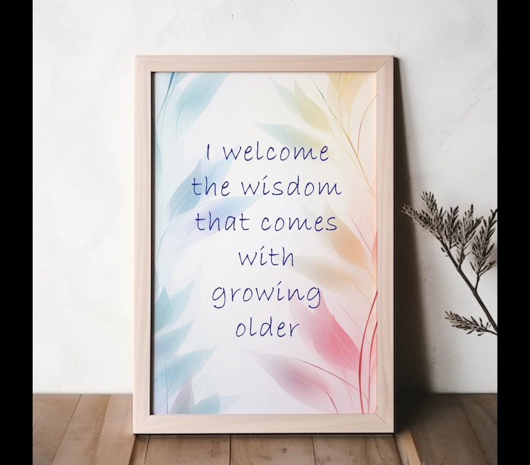 Wisdom Affirmation Print: Positive Quote Wall Art (digital Download) - Etsy