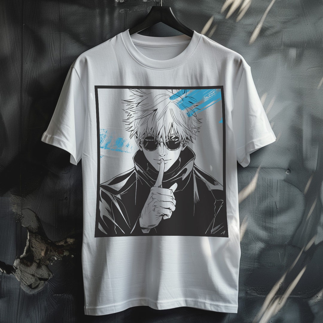 Satoru Gojo, Jujutsu Kaisen Anime Fanbase T-shirt Manga Shirt, Mens ...