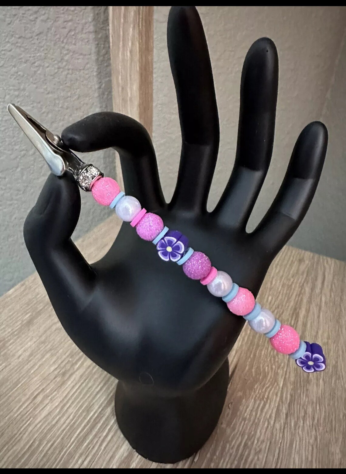 Bead Clip Debit Card Clip Credit Card Clip Long Nail Grabber Bracelet ...