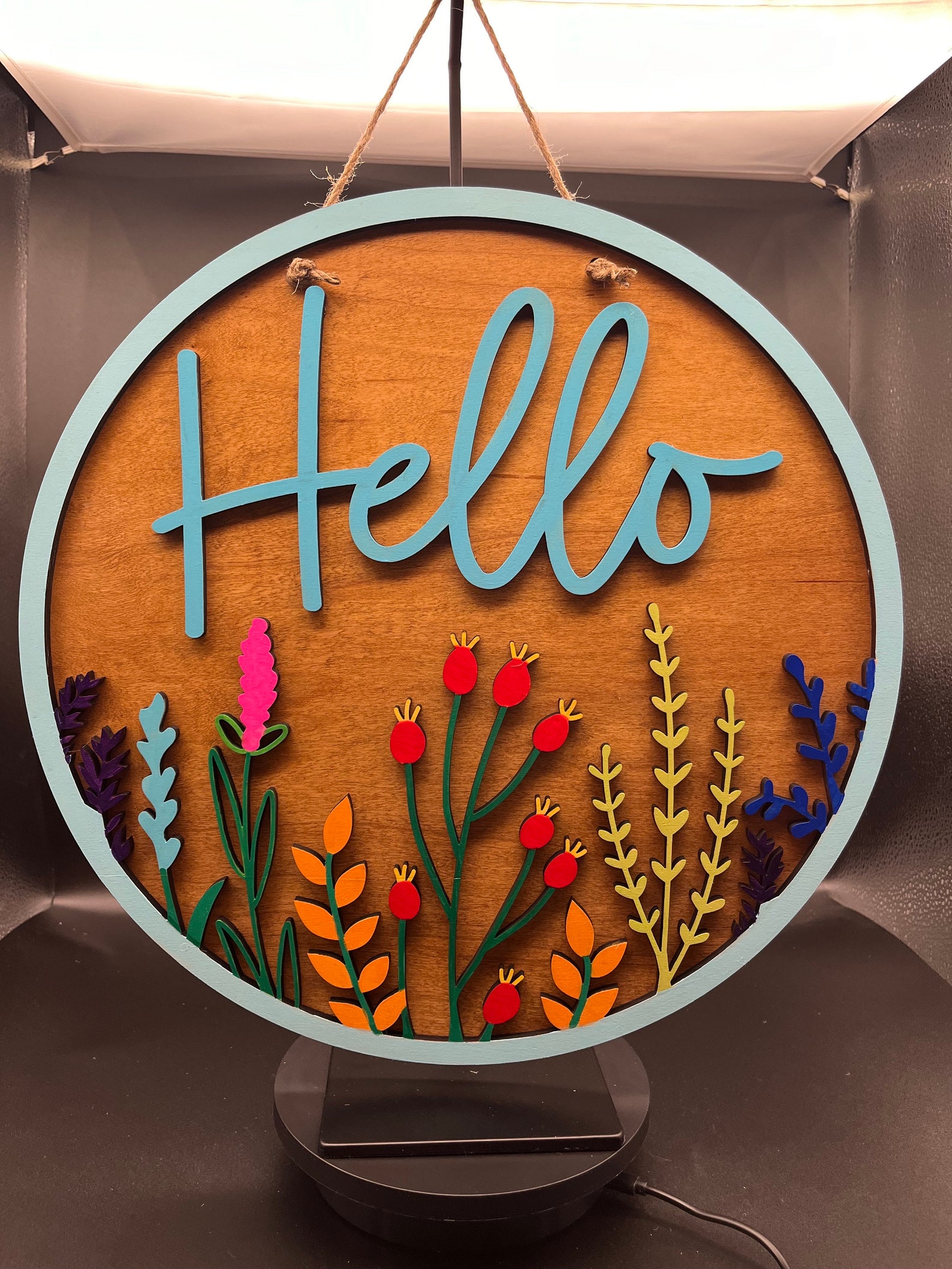 Hello Door Sign - Etsy