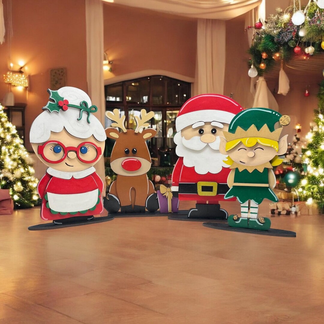 North Pole Family (set of 4) - Etsy