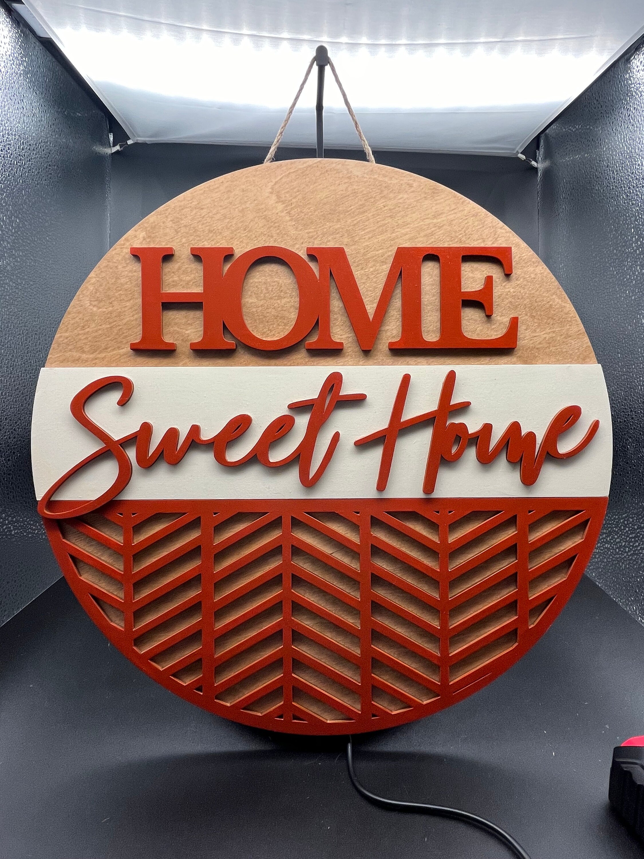 Home Sweet Home (terra Cotta) Door Sign - Etsy
