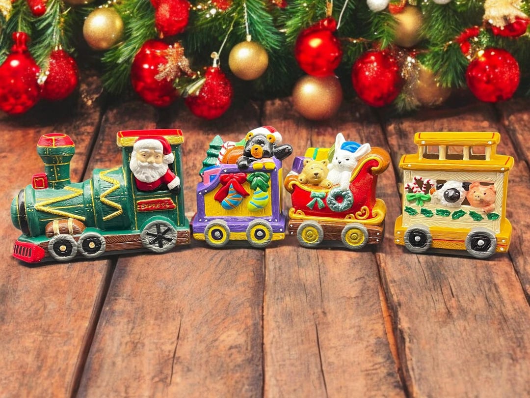 Ceramic Christmas Train - Etsy