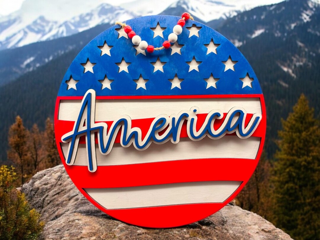 America! Door Sign - Etsy