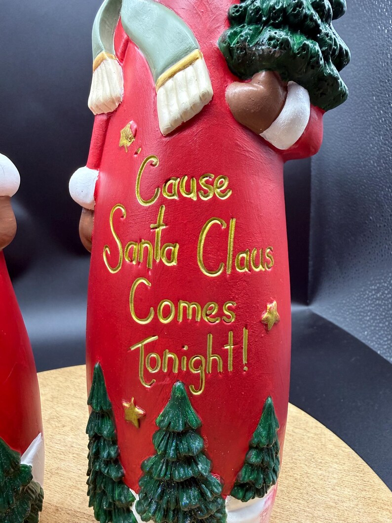 Mr and Mrs Santa Claus (gold) - Etsy