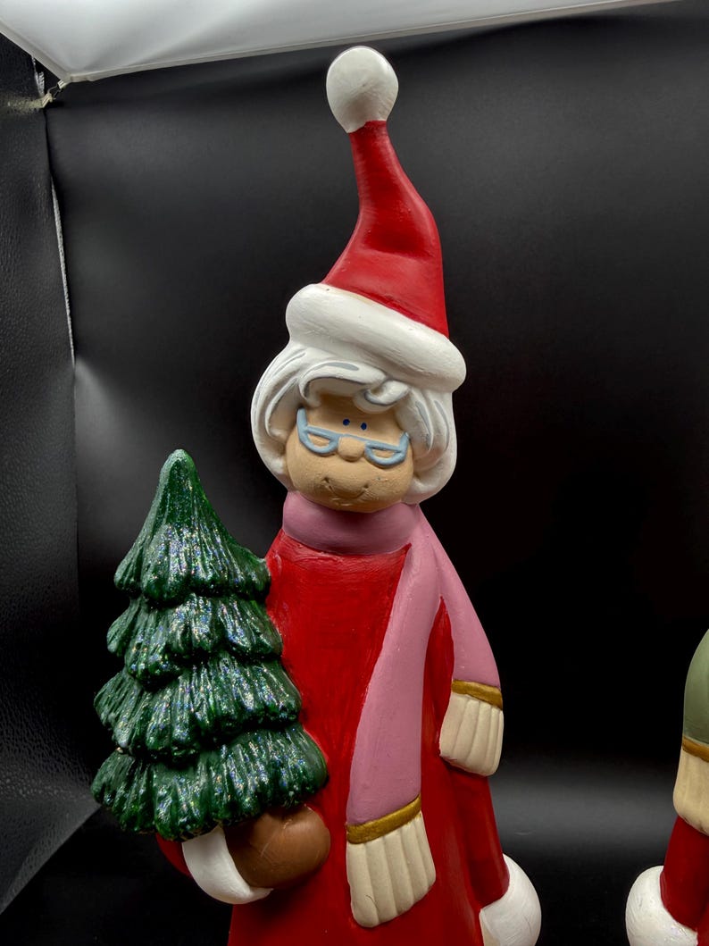 Mr and Mrs Santa Claus (gold) - Etsy