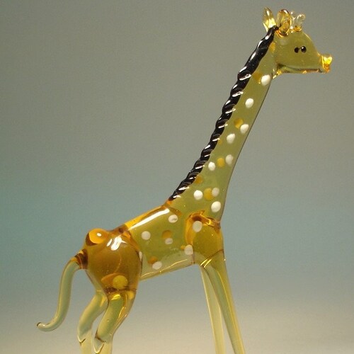 Handmade Blown Glass Art Animal Figurine Small Elk MOOSE - Etsy