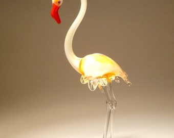 Handmade Blown Glass Art Animal Figurine Bird Black SWAN | Etsy