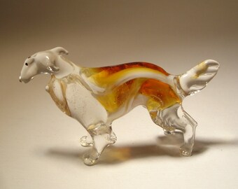 Glass dog figurine | Etsy