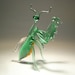 Blown Glass Figurine Art Insect Amber and Black SPIDER - Etsy