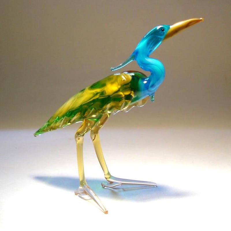 Heron Figurine - Etsy