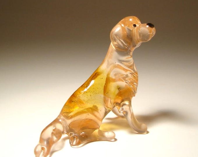 Handmade Blown Glass Dog Golden Retriever Figurine - Etsy