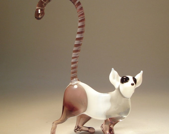 Handmade Blown Glass Art Figurine Animal Monkey LEMUR - Etsy