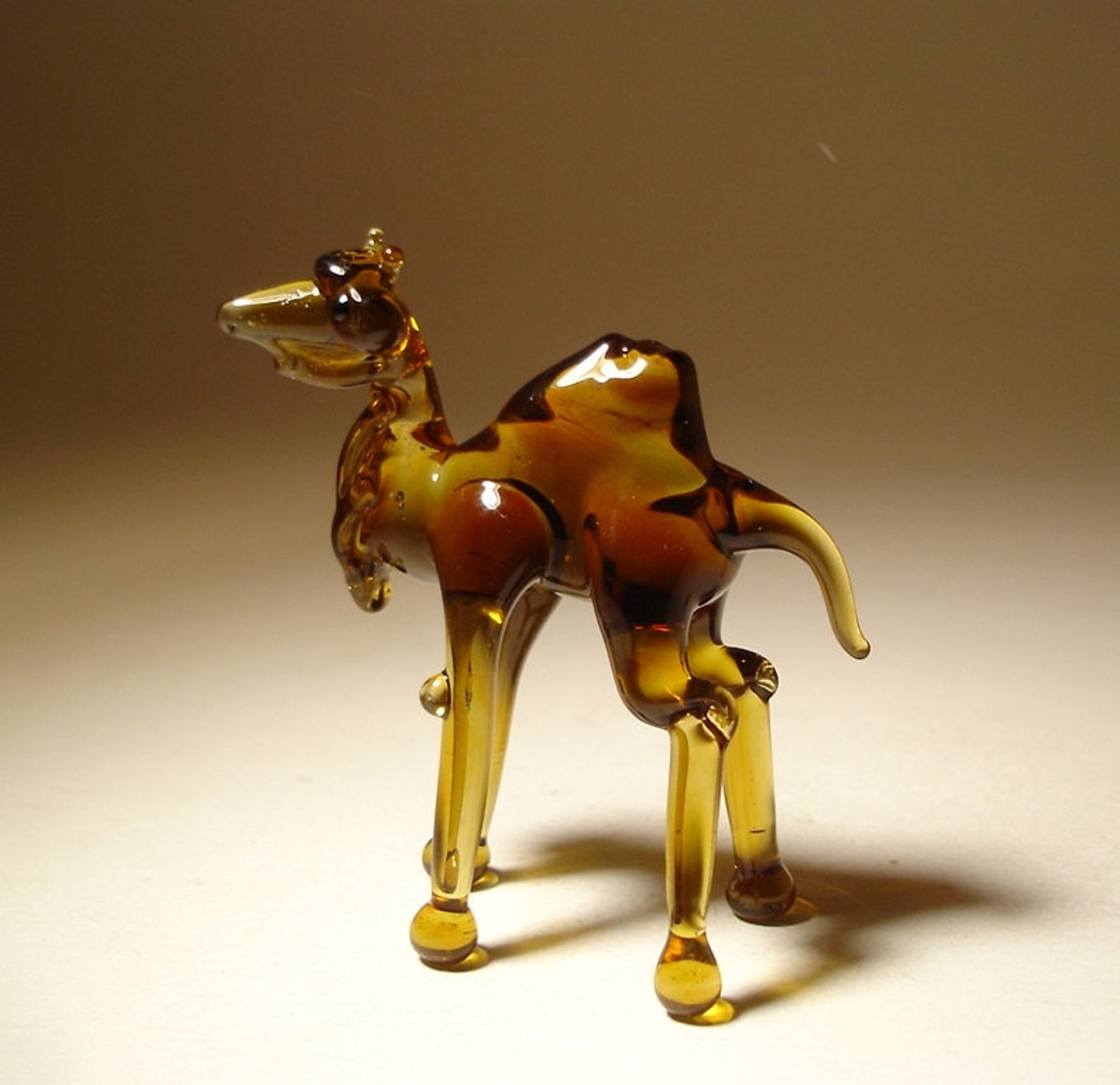 Handmade Blown Glass Art Animal Figurine Small CAMEL - Etsy