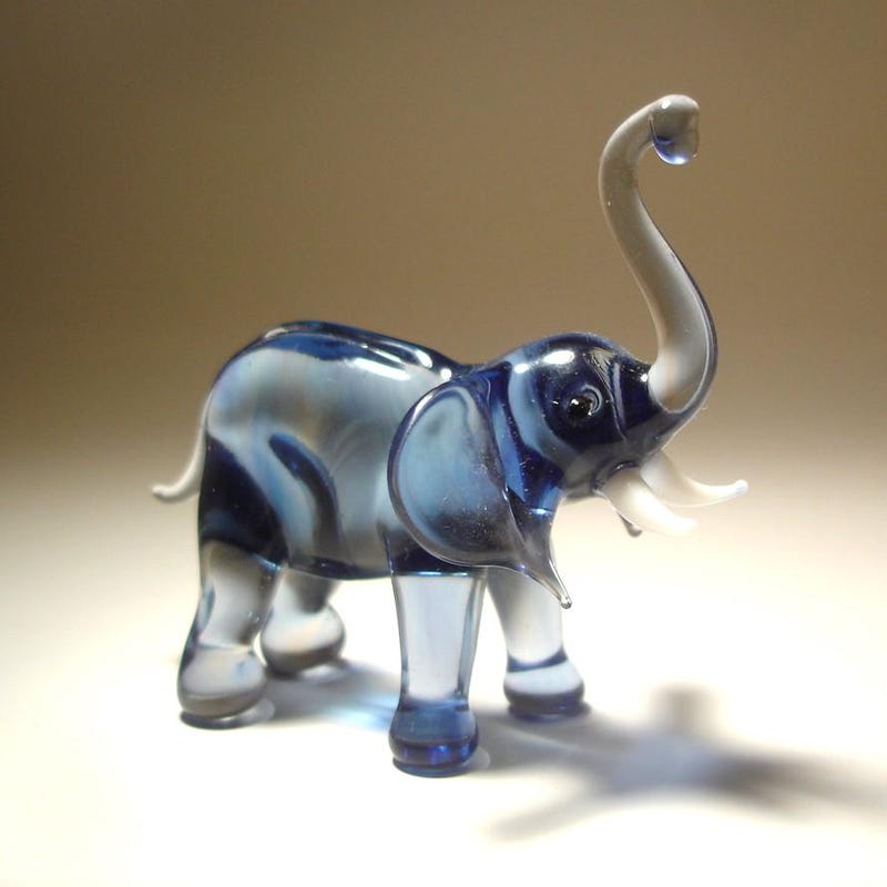 Blue Gray Elephant - Etsy