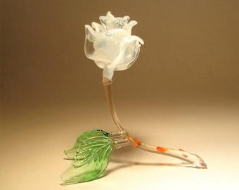 Blown Glass Rose | Etsy