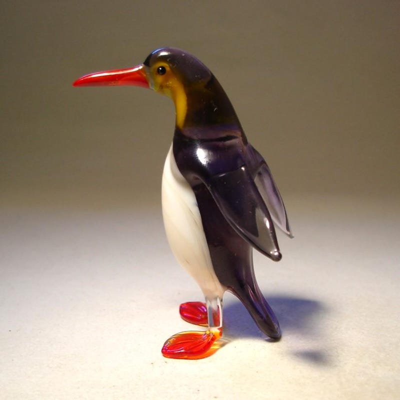 Glass Penguin - Etsy