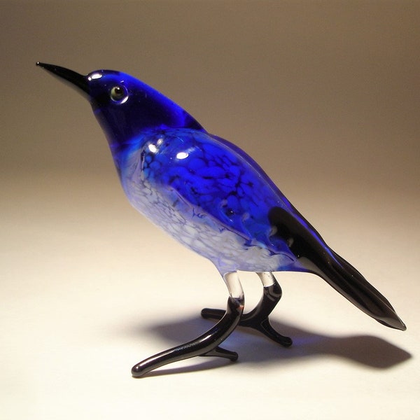 Blown Glass Bluebird - Etsy
