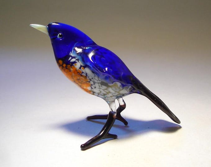 Vintage Turquoise Glass Bluebird, Little Blue Bird of Happiness ...