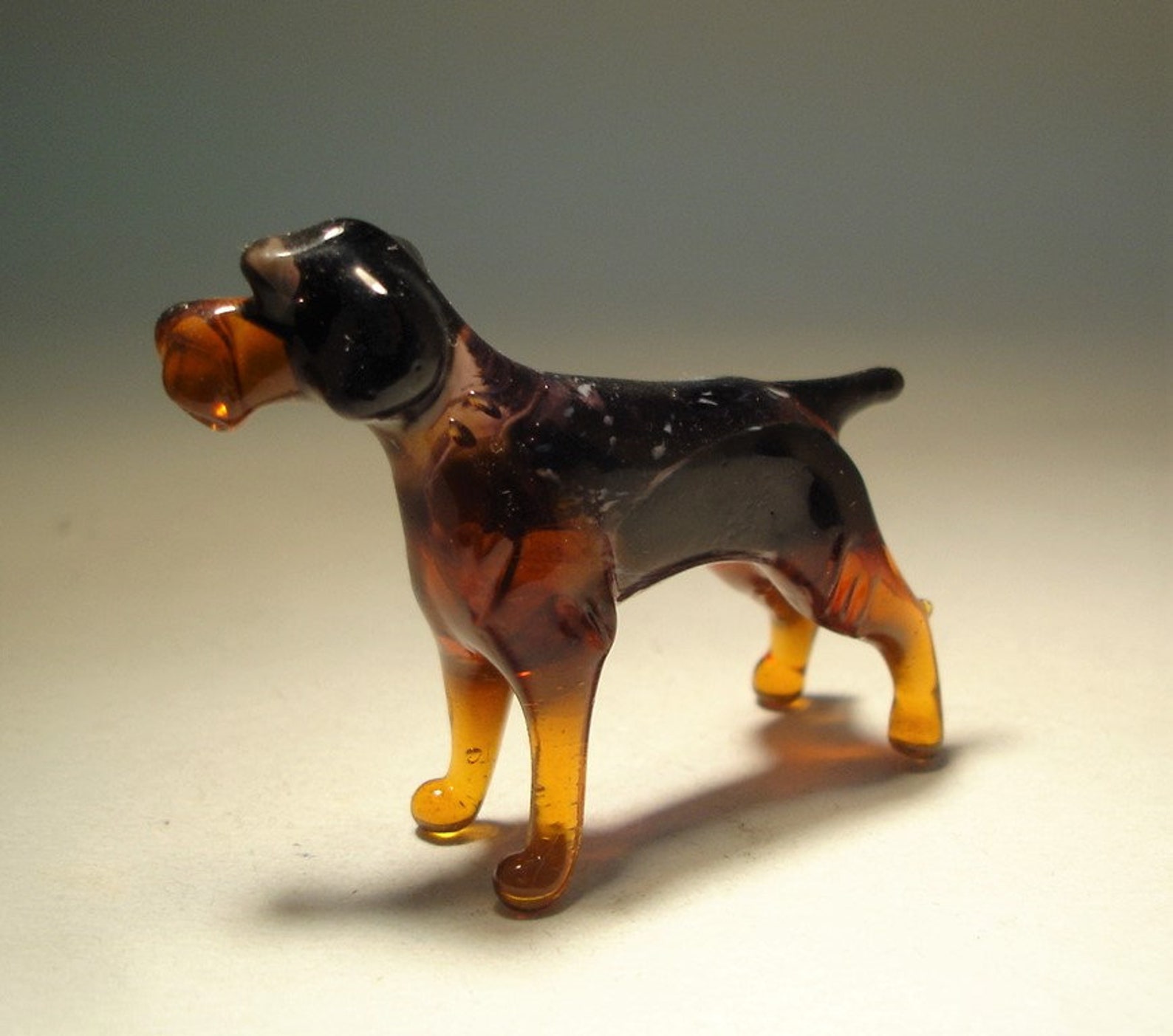 Handmade Blown Glass Dog German Shorthaired Pointer Figurine - Etsy